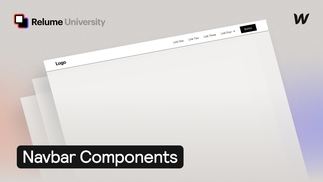 Webflow Navbar Tutorial | Relume Library - YouTube
