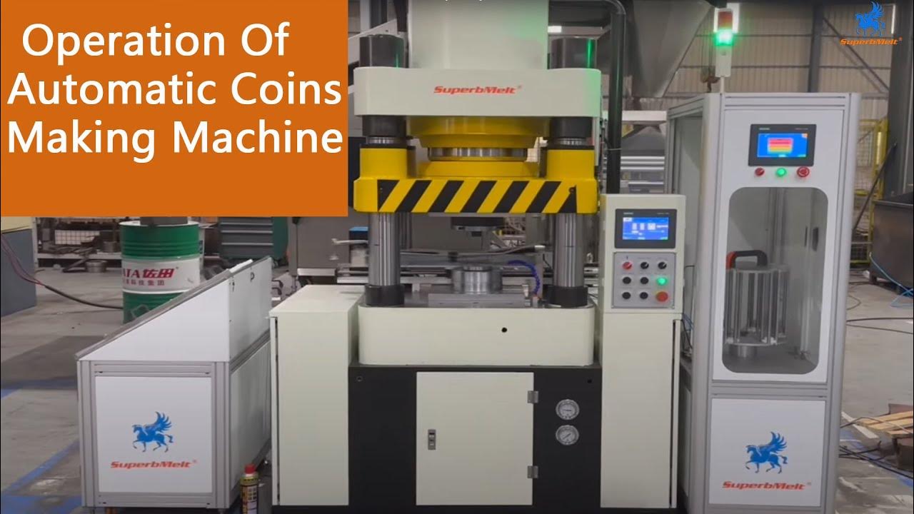 Superbmelt Fully Automatic Coins Making Machine to make qualified gold ...