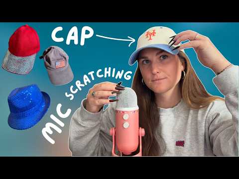 ASMR Cap Tapping & Mic Scratching ✨ Fabric Scratching ✨ No Talking