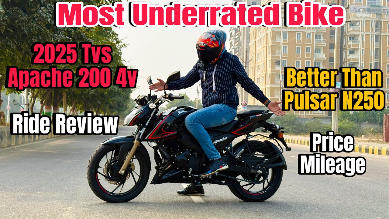 2025 Tvs Apache Rtr 200 4v Ride Review || Price Mileage | Better Than ...