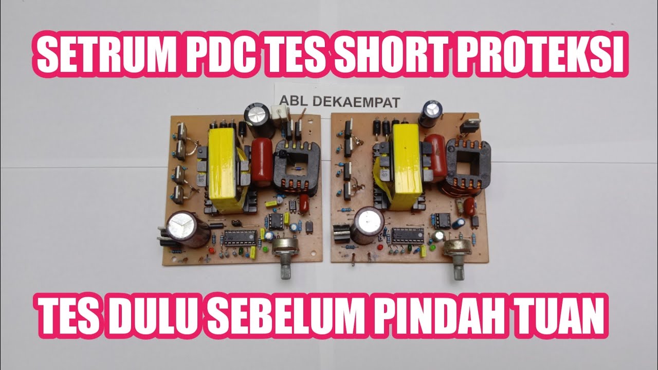 Setrum ikan 4 fet - setrum elektronik pdc - setrum pdc 4 mosfet - YouTube