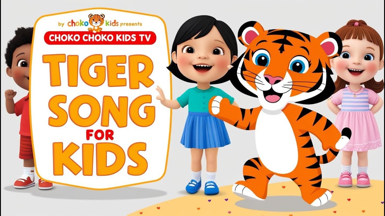 Tiger Song for Kids 🐅 | Dance, Sing, and Learn with Animal Rhymes | Fun ...