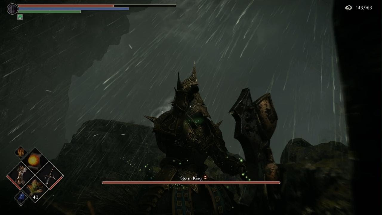 Demon's Souls storm king boss fight new game plus - YouTube
