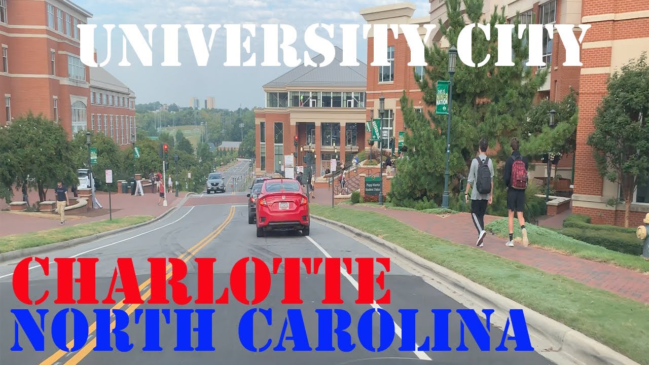 Charlotte Neighborhood Drive - University City 4K - YouTube