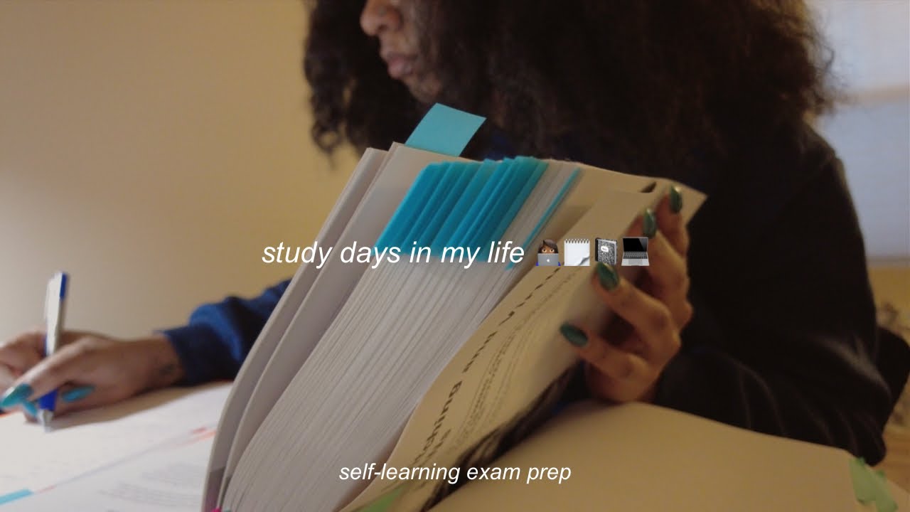 study days in my life; self-learning exam-prep | Kenzi M. - YouTube
