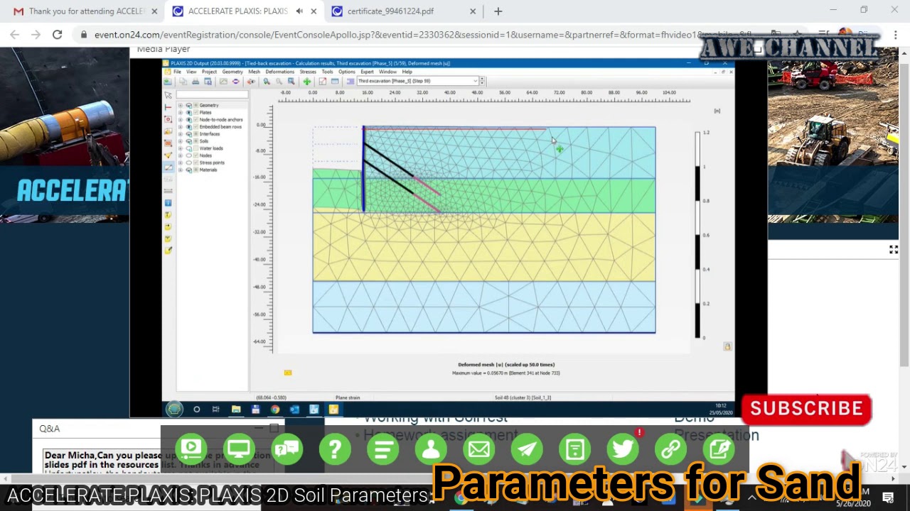 ACCELERATE PLAXIS PLAXIS 2D Soil Parameters Parameters for Sand - YouTube