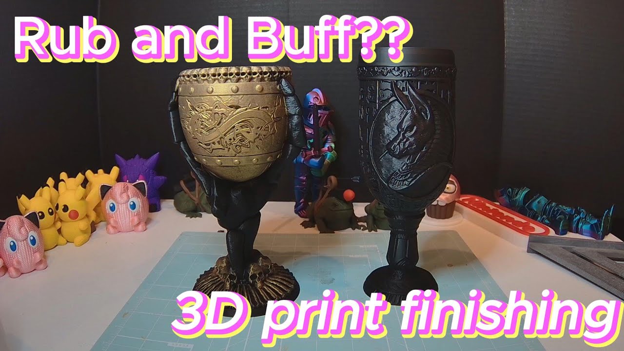 3D prints and Rub n Buff? - YouTube