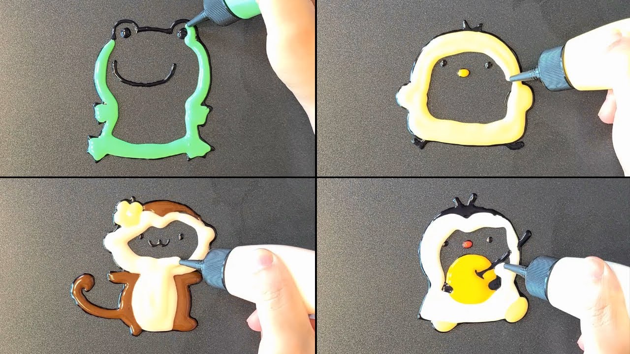 Pompompurin Pancake Art - Mint, Custard, Coconut, Whip - YouTube
