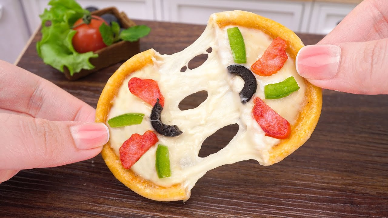 So Yummy Miniature Pizza Making | Homemade Tiny Pizza & Mini Food by ...