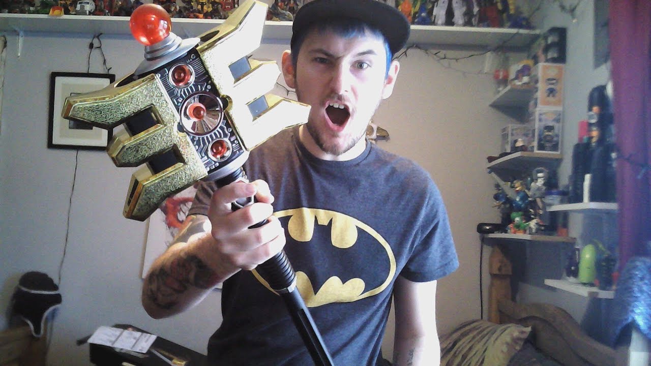 POWER RANGERS LEGACY GOLD RANGER STAFF UNBOXING - YouTube