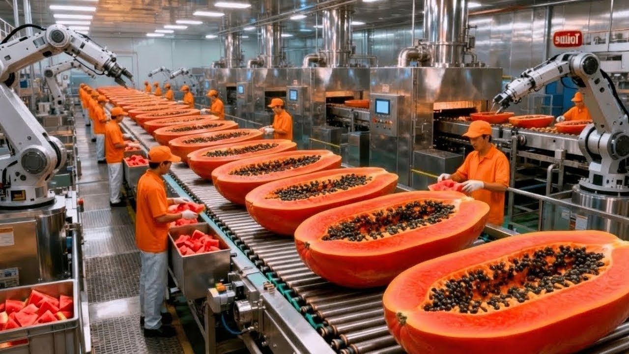 Inside a High Tech Papaya Factory You’ve Never Seen Before - YouTube