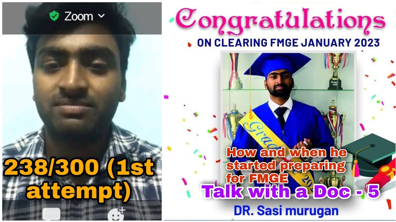 Dr. Sashi 238/300 | FMGE SUCCESS STORY | TWD-5 | CLEARED FMGE IN FIRST ...