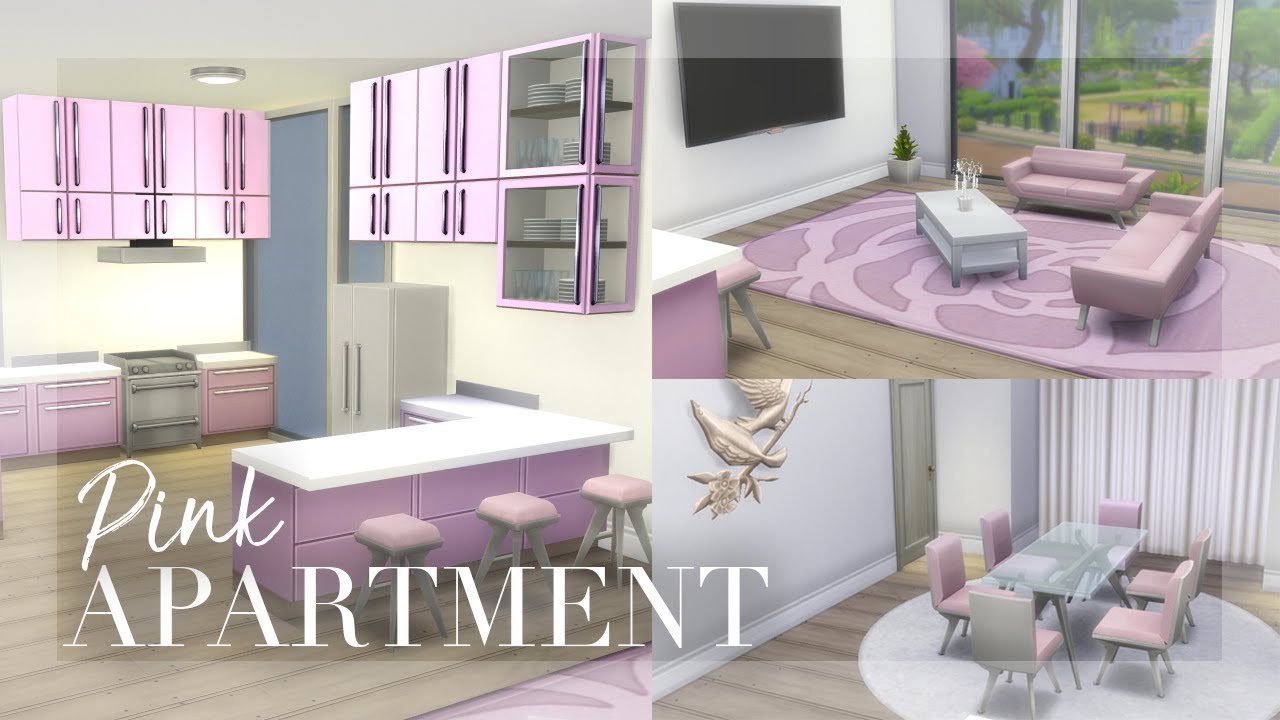 Pink Apartment | The Sims 4 - YouTube