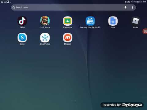 How to screen record on tablet - YouTube