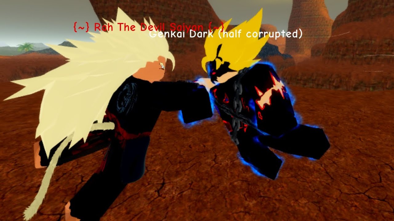 "The two demon Saiyan's meet" Genkai dark vs Rah and Aikiz - YouTube