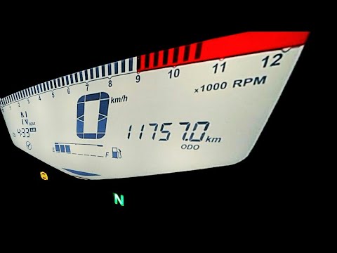 Highlighting the RPM redline in the instrument cluster for RTR 200 4V ...