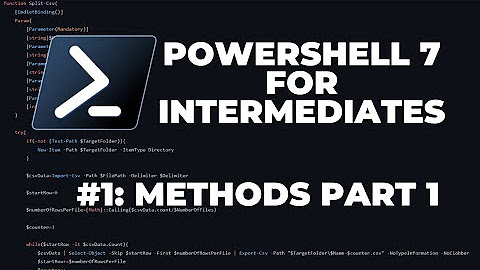 Intermediate PowerShell 7 Tutorials - YouTube