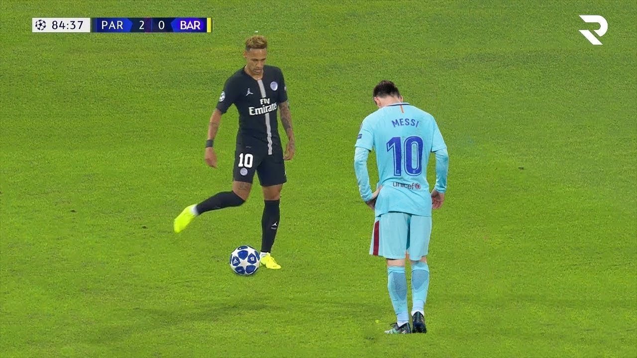 The best dribbles of Neymar in the football ⚽ highlights - YouTube
