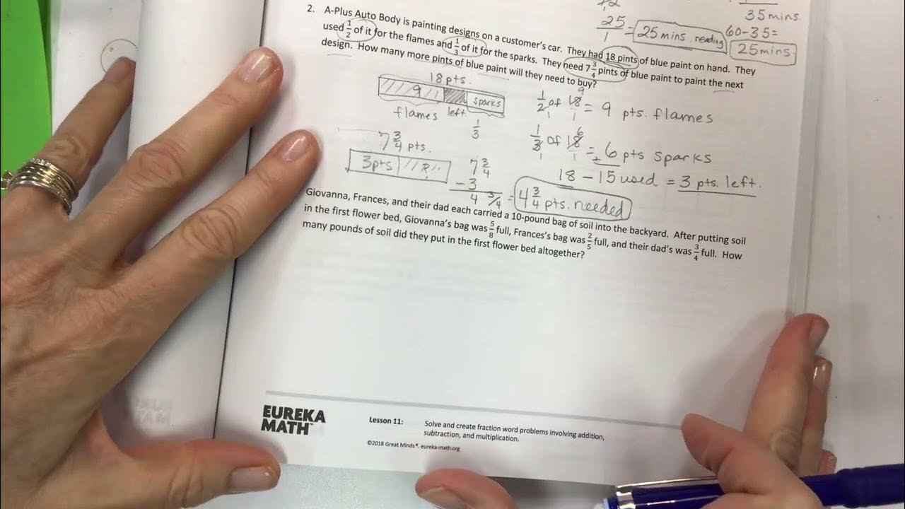 Eureka math grade 5 module 4 lesson 11 homework - YouTube