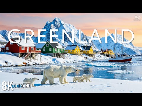 Kış Grönland 8K | Arktik Manzaralar, Donmuş Fiyortlar ve Sessiz Buz Dünyaları | 8K UHD Video