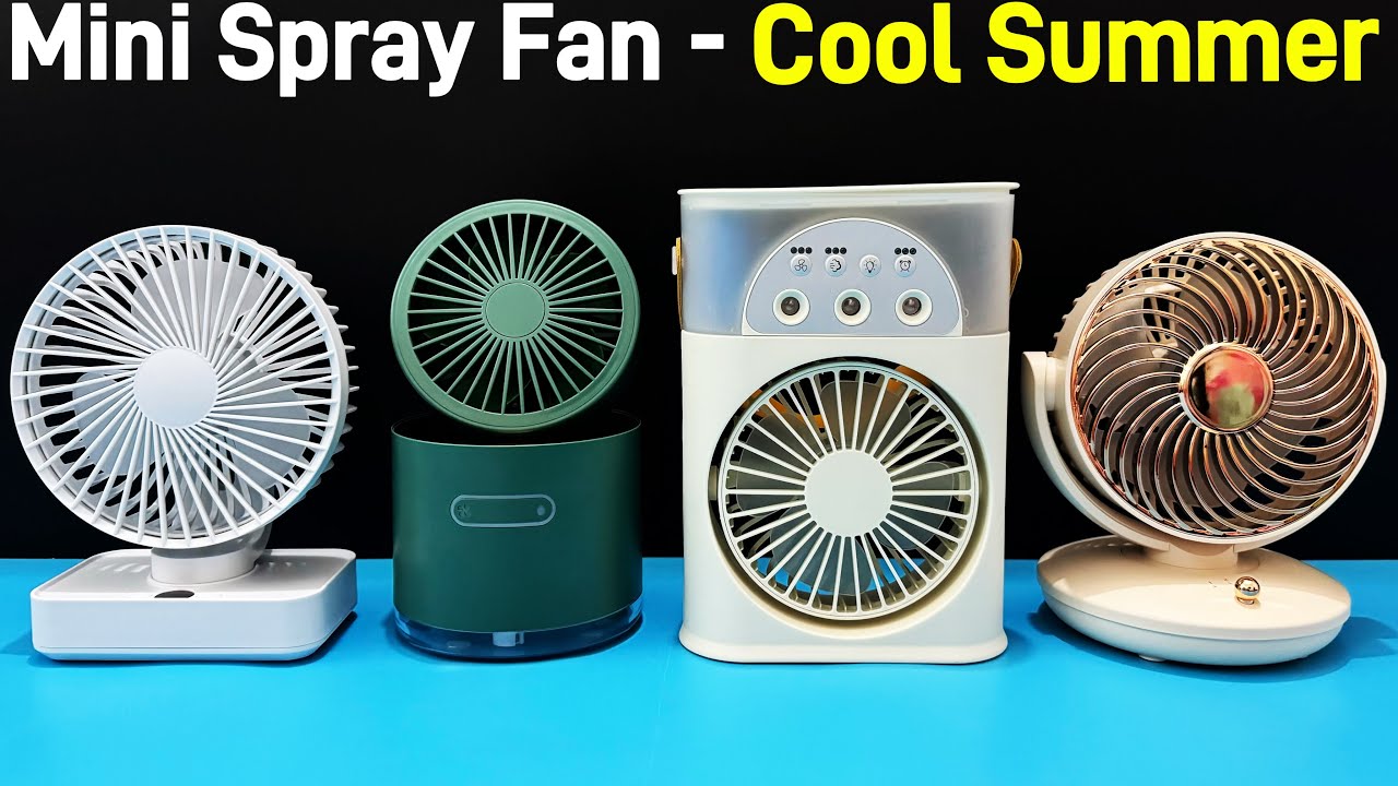 Mini Spray Fan - Portable Humidifier Air Conditioning Fan ，Natural wind ...