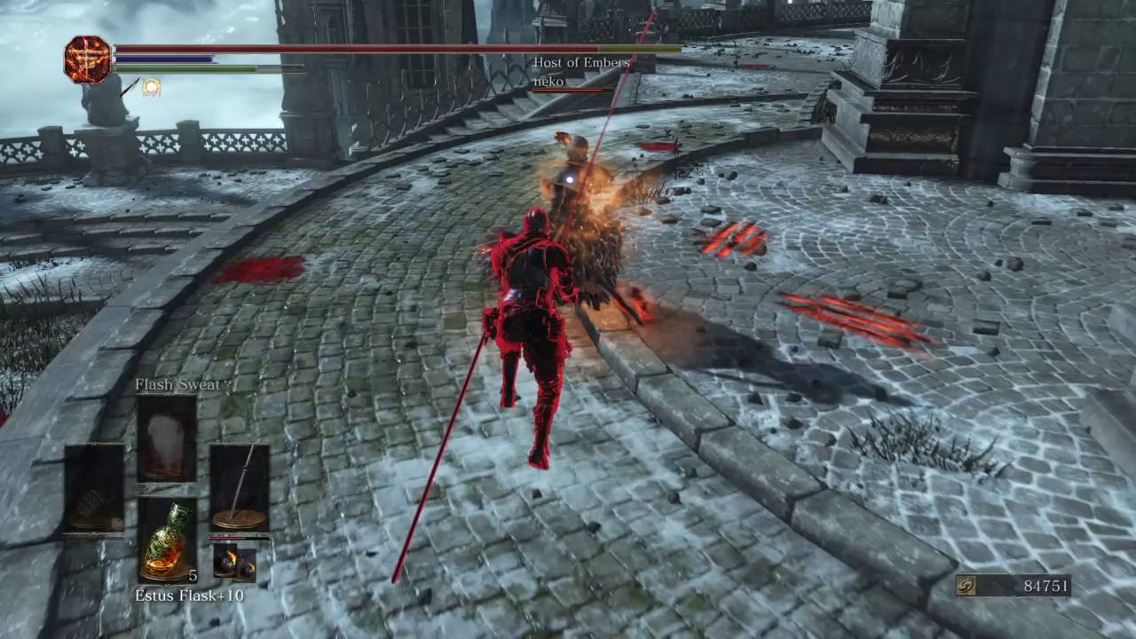 DARK SOULS™ III 1159 damage Washing Pole r1 single hit - YouTube