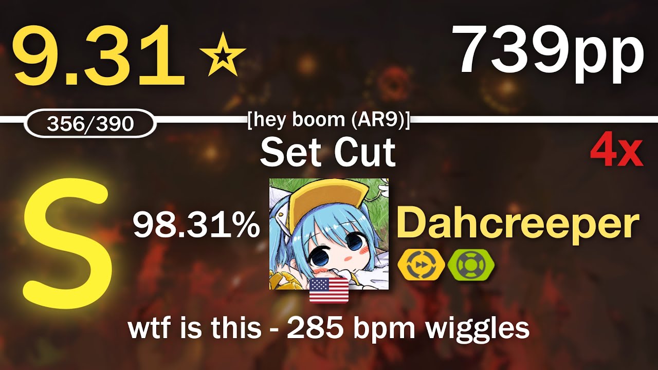 9.31⭐Dahcreeper | Billx - Set Cut [hey boom (AR9)] +DTNF 739pp 98.31% 4 ...