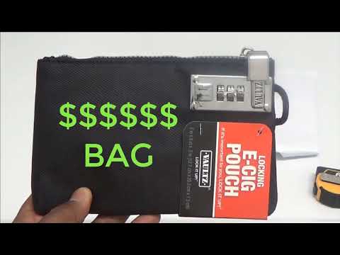 Combination Money Bag With Three Digit Combination Lock: VaporVaultz Locking Accessory Pouch