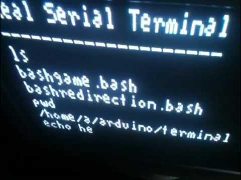 Arduino Real Serial Terminal/Arduino Retro Computer - YouTube
