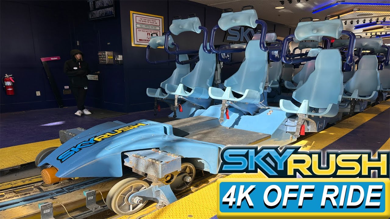 Skyrush **NEW TRAINS** (4K OFF Ride POV)- Hersheypark, Hershey, PA ...