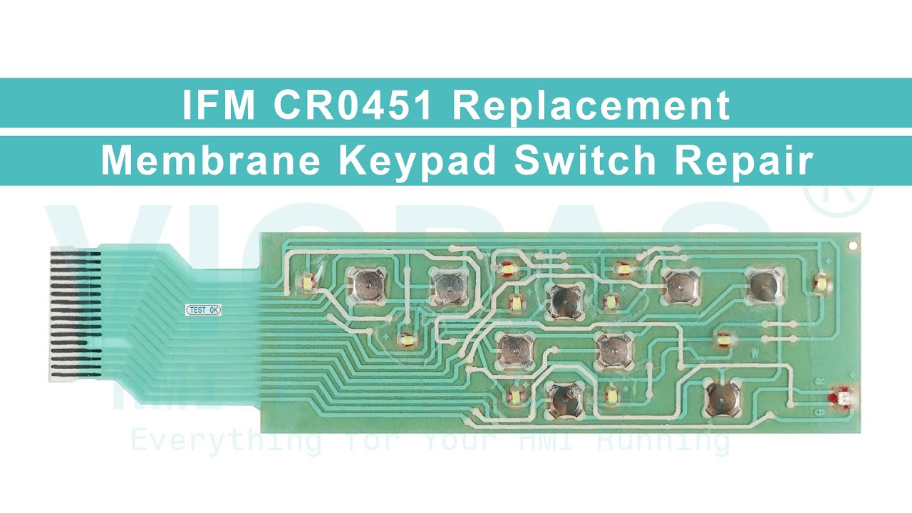 CR0451 IFM Switch Membrane Repair Replacement - YouTube