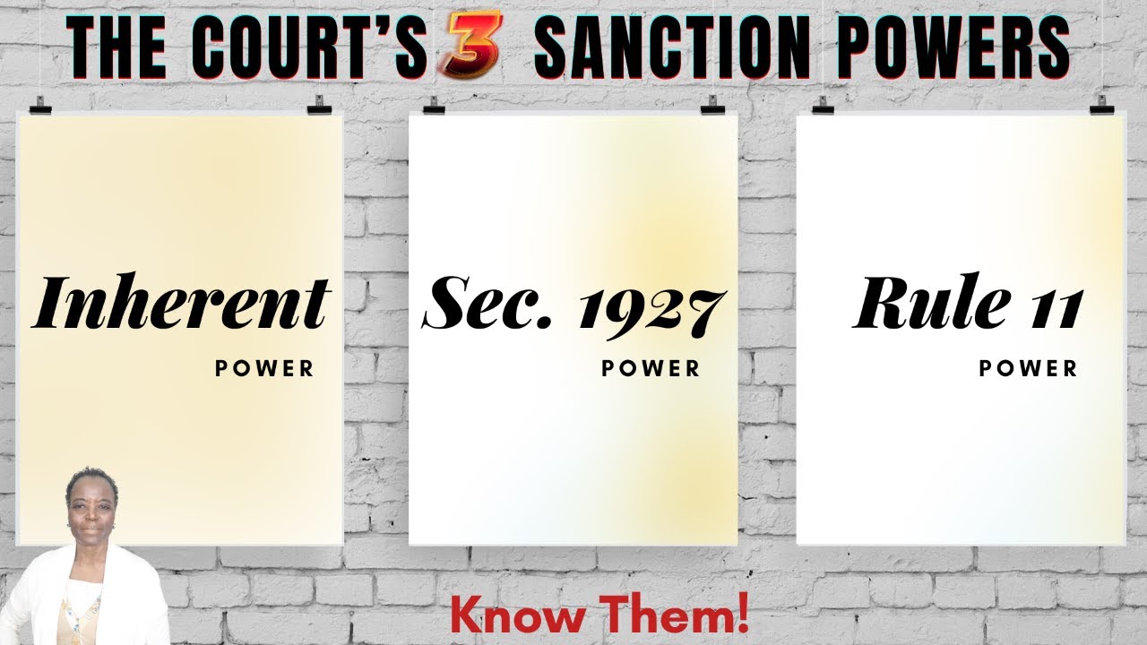 Court Sanctioning Power ...Court Must Make Finding of Specific Facts In ...