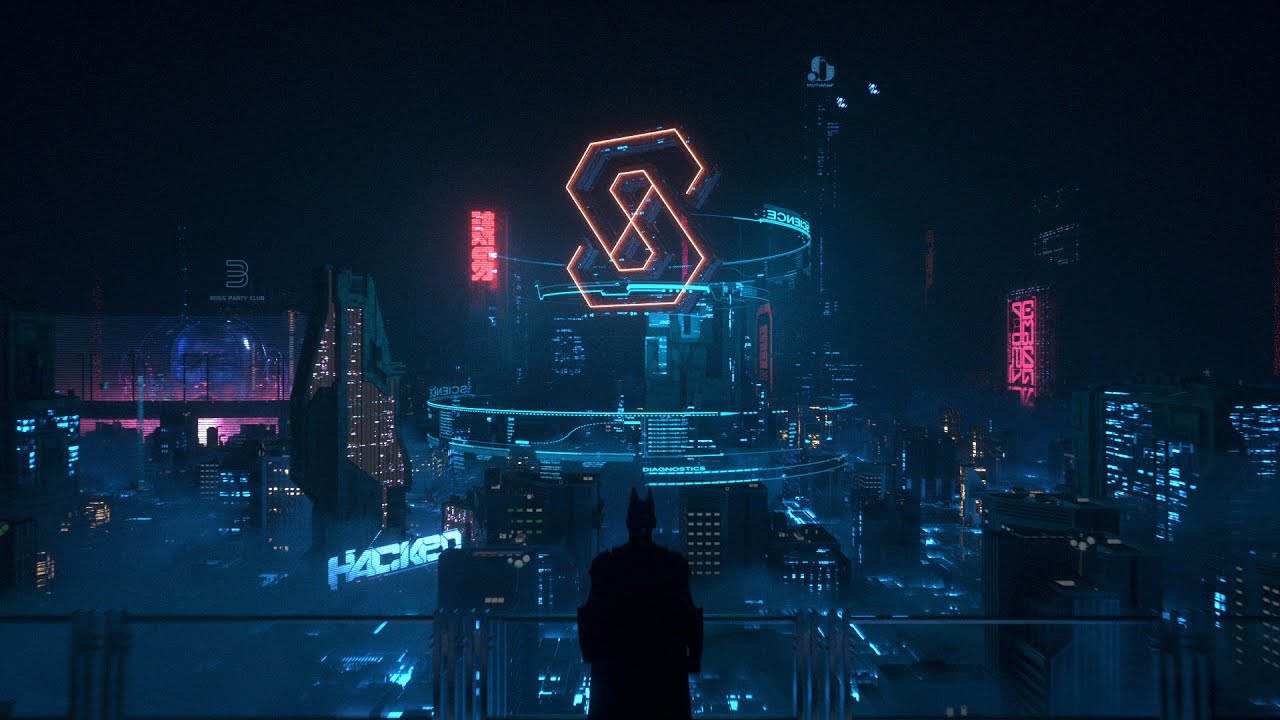 Gotham 'Neon City' render - YouTube