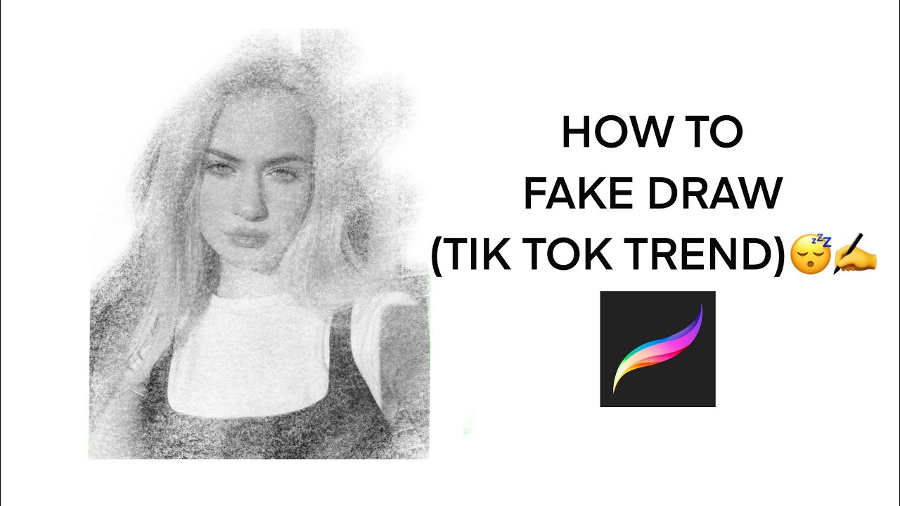 How to fake draw (Tik Tok Trend) 😅 - YouTube