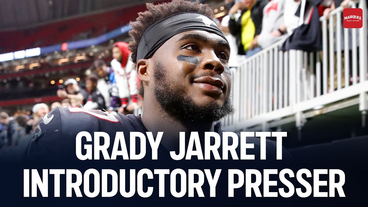 Grady Jarrett Chicago Bears introductory press conference I Marquee ...