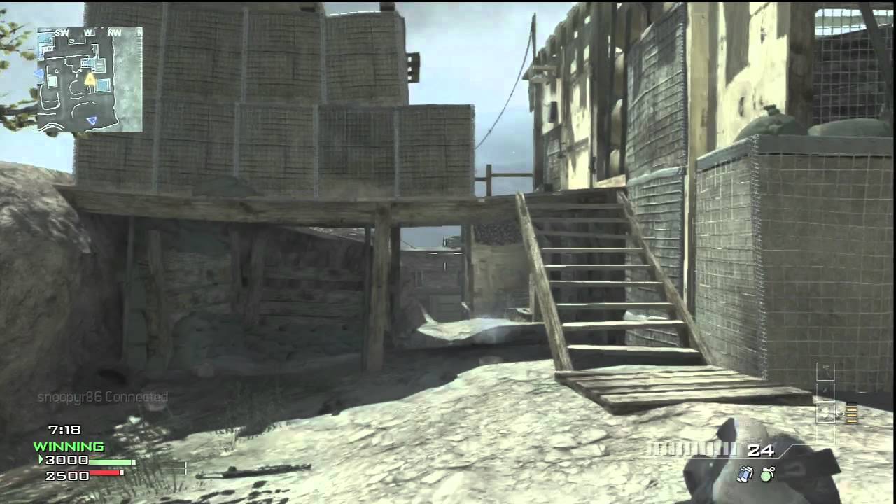 MW3 Face Off (Lookout) 3v3 - PS3 Elite - - YouTube