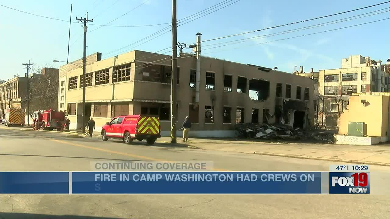 Fire in Camp Washington had crews on scene for over 24 hours - YouTube