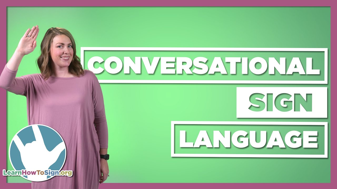 Conversational Sign Language | Part 2 | Affirmation and Negation Signs ...