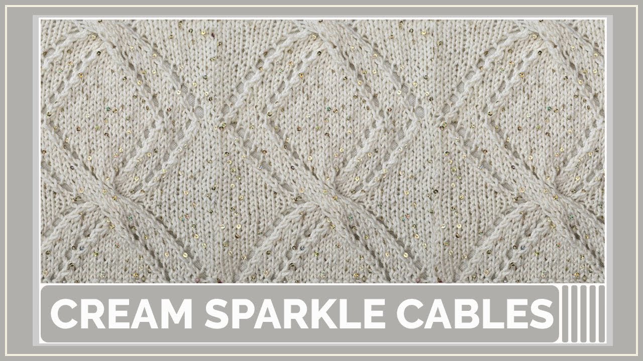 Soft Cream Cables with a Hint of Gold | Step-by-Step Instructions ...