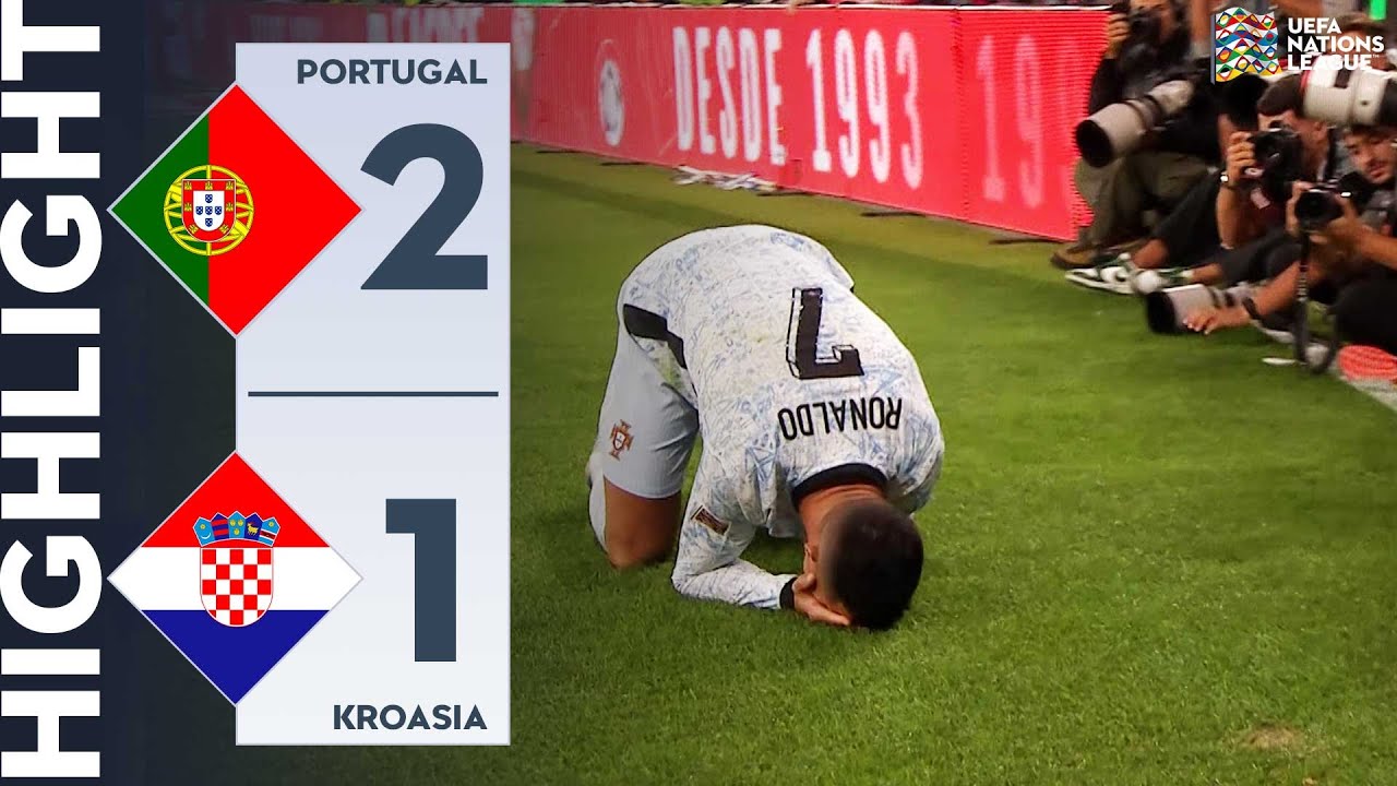 FULL HIGHLIGHT! PORTUGAL (2) VS (1) CROATIA | UEFA NATIONS LEAGUE 2024/ ...