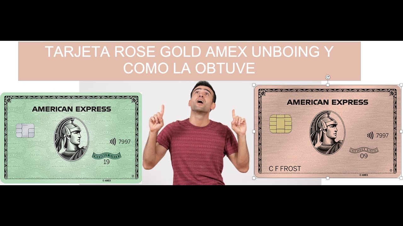 AMEX ROSE GOLD UNBOXING Y COMO LOGRE OBTENERLA - YouTube