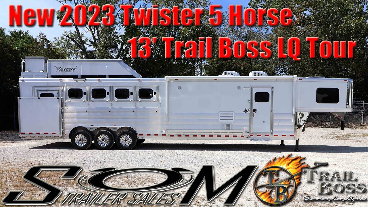 New 2023 Twister 5 Horse Trailer Tour | 13' Trail Boss LQ, LOADED ...