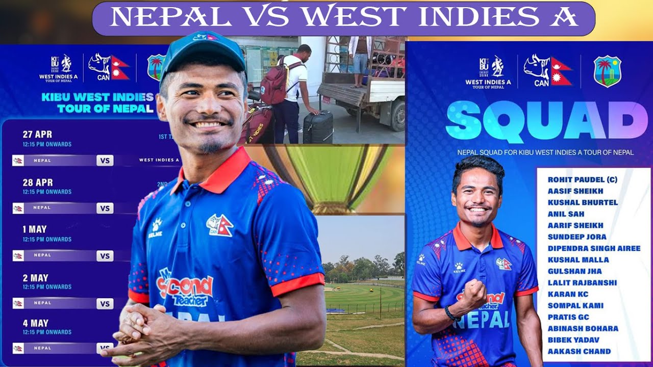 NEPAL VS WEST INDIES A || WEST INDIES TOUR OF NEPAL 2024 || PRE MATCH ...