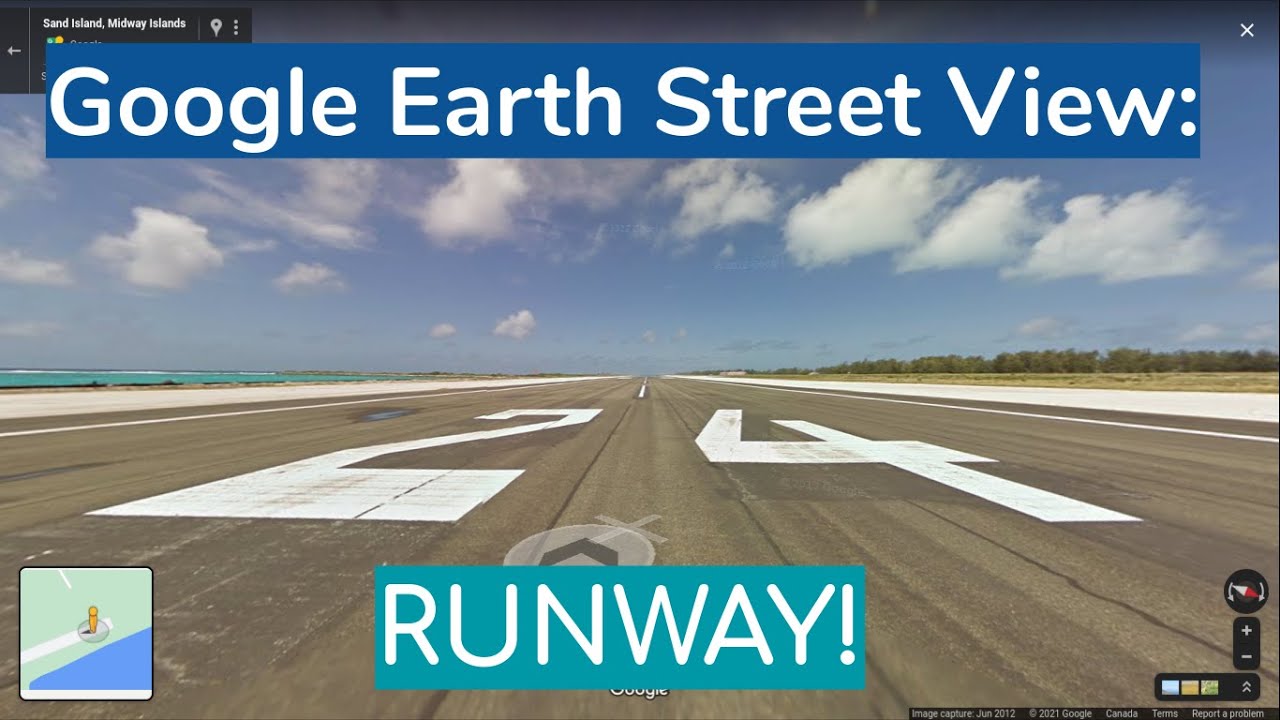 Going ON a Runway in Google Earth! - YouTube