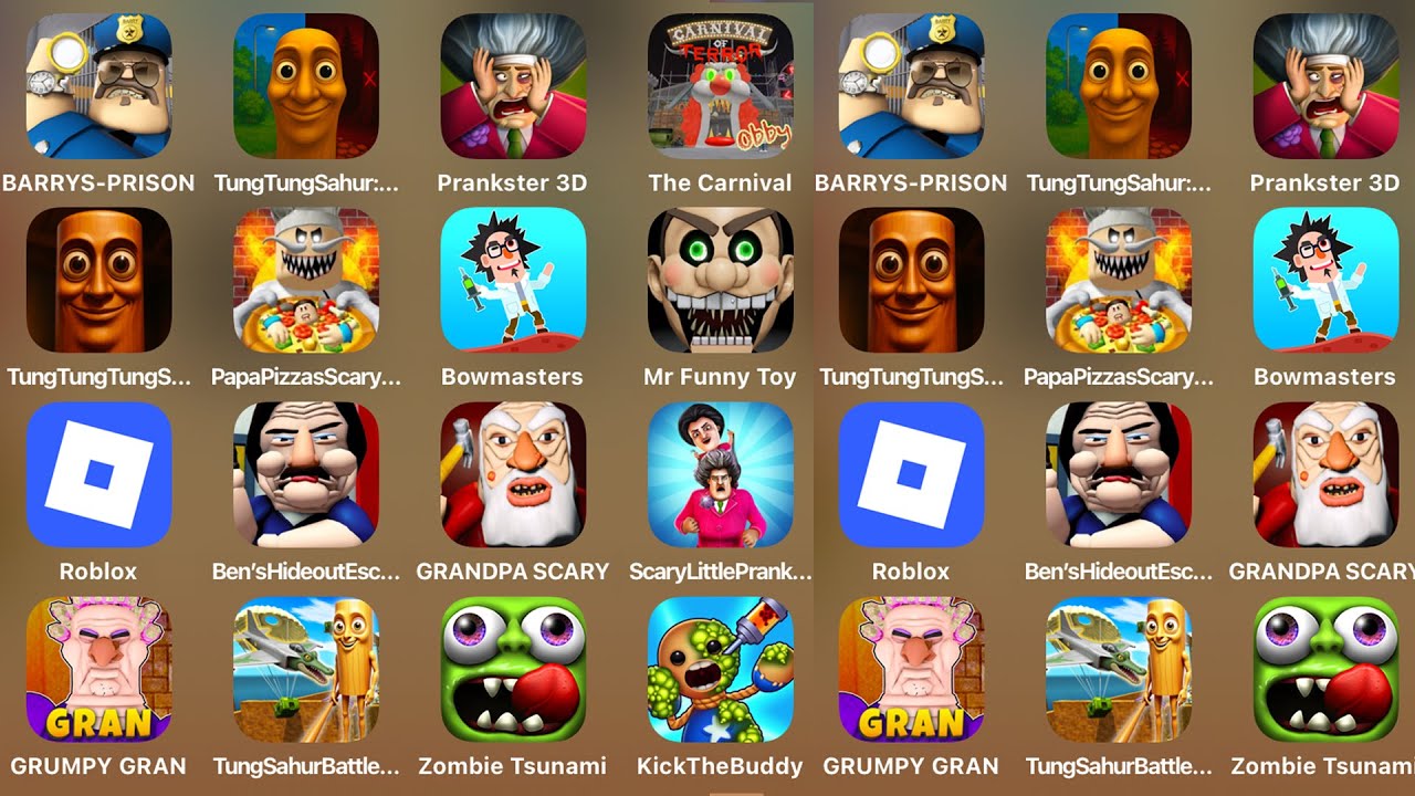 Roblox,Epic School Escape,Hello Neighbor,SpongeBob Granny Chapter Two ...