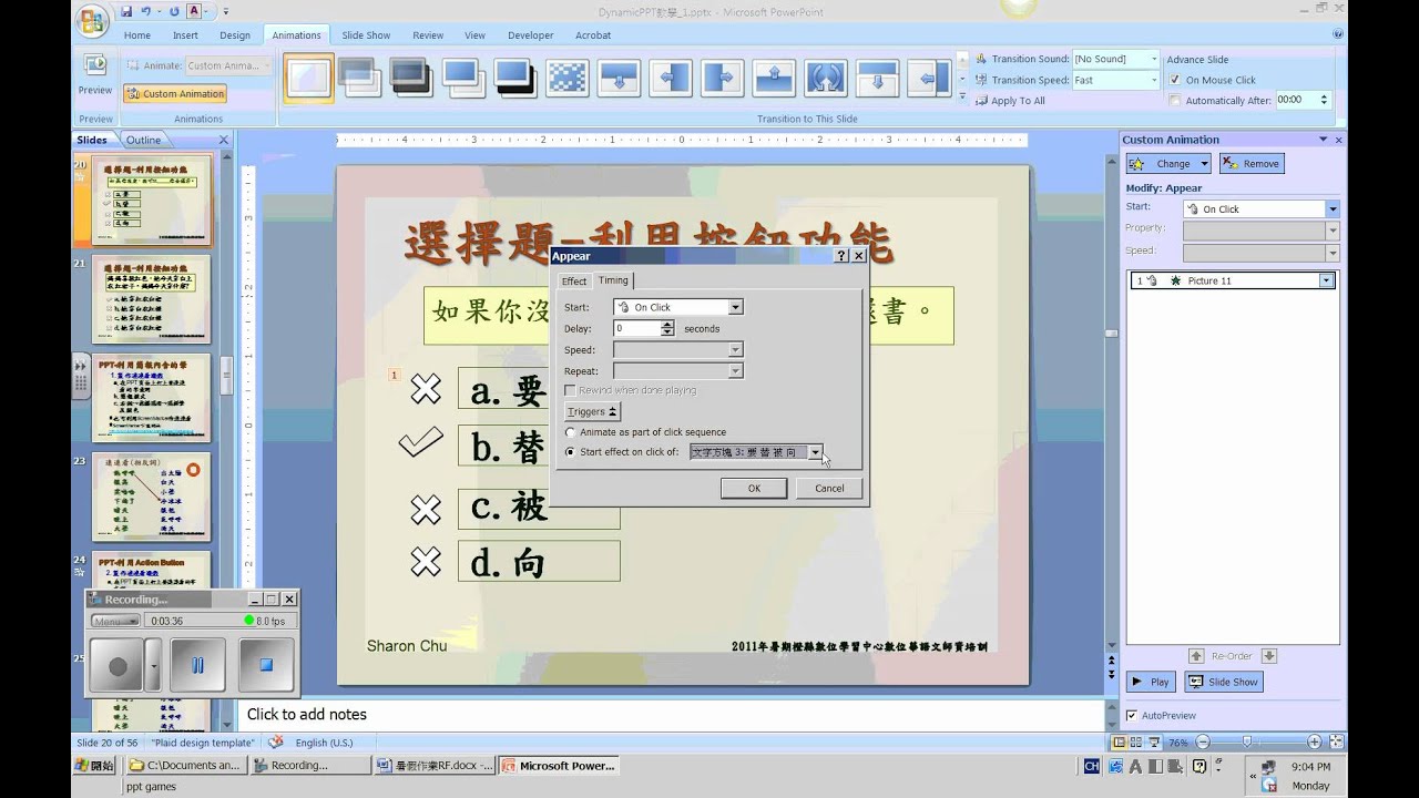 Dynamic PowerPoint-10. multiple selection - YouTube