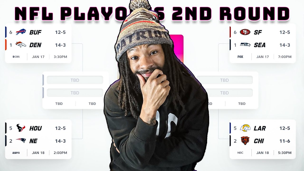 NFL 2nd Round Playoffs Predictions: These Are TOUGH!! - YouTube