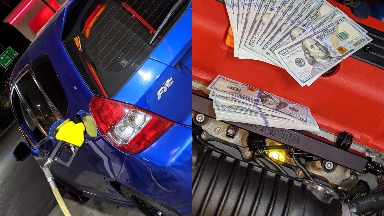 Supercharged K24 Honda Fit 354whp vs Supercharged K20 Honda Civic Si ...