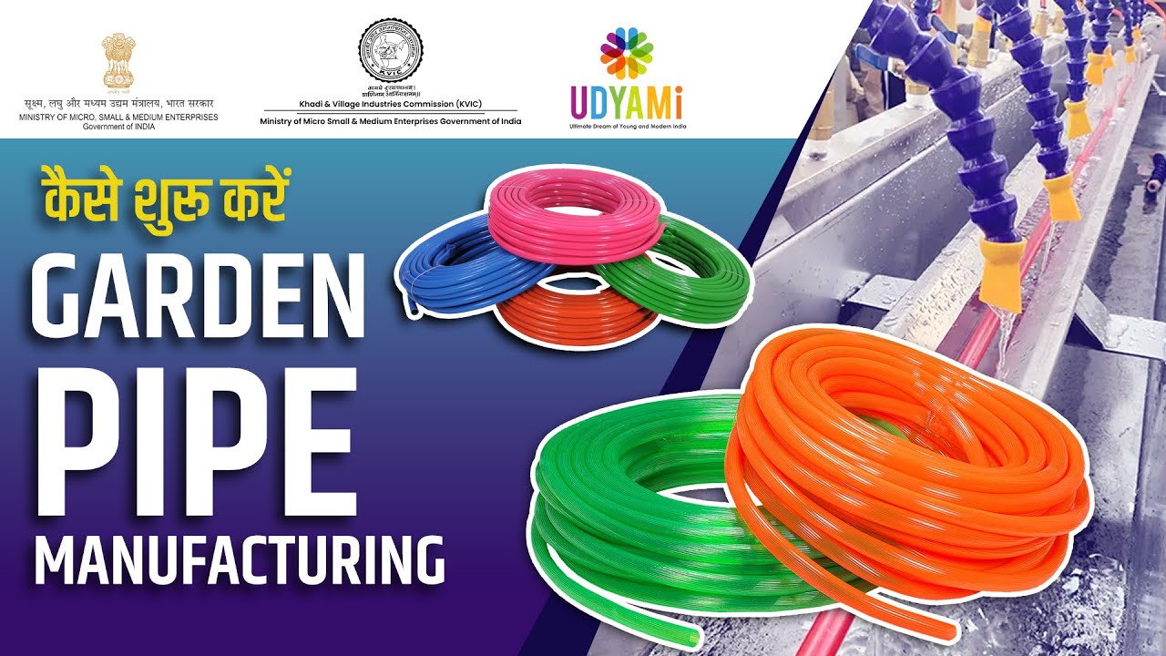 PVC Garden Pipes Making Process | PVC Pipe Manufacturing Industry ...