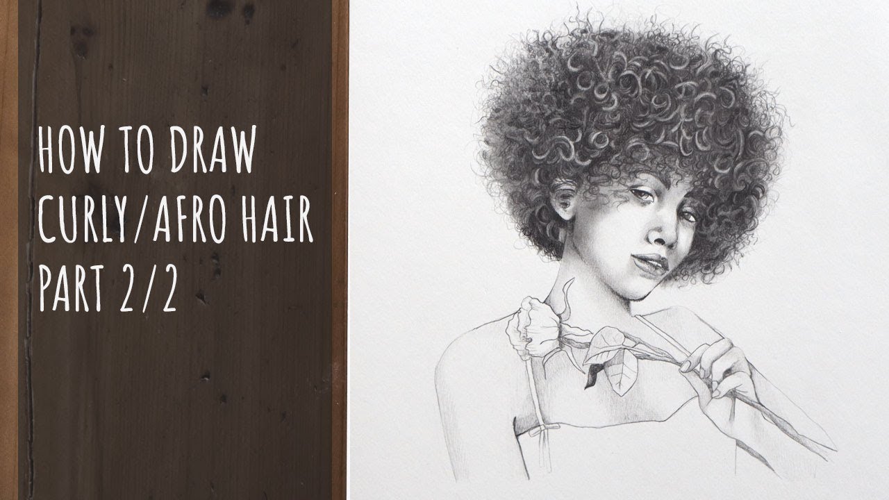 Come Disegnare Capelli Ricci Stile Afro How To Draw Curly Afro Hair 2